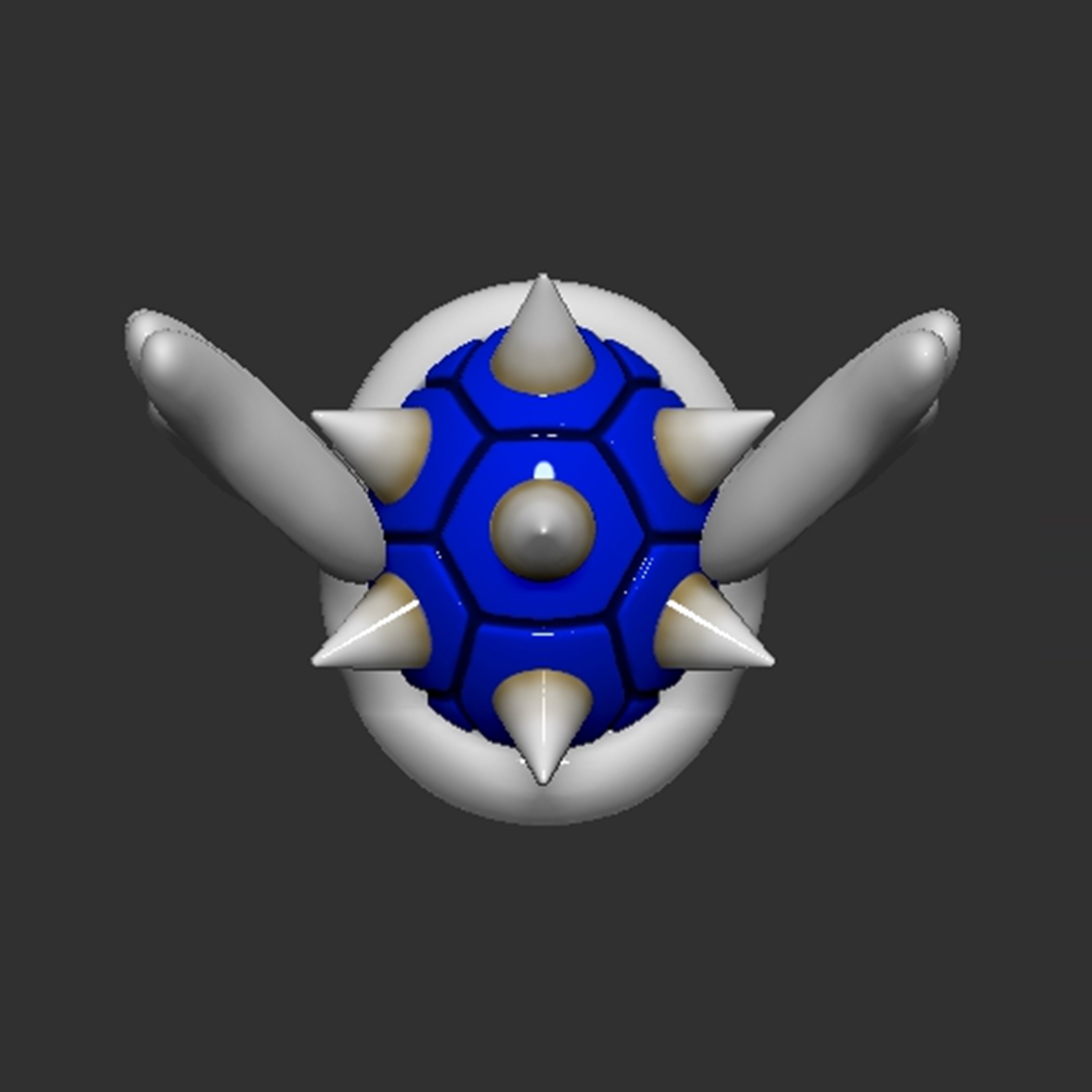 Archivo STL Mario Caparazón de tortuga con espinas y alas 🐚・Objeto ...