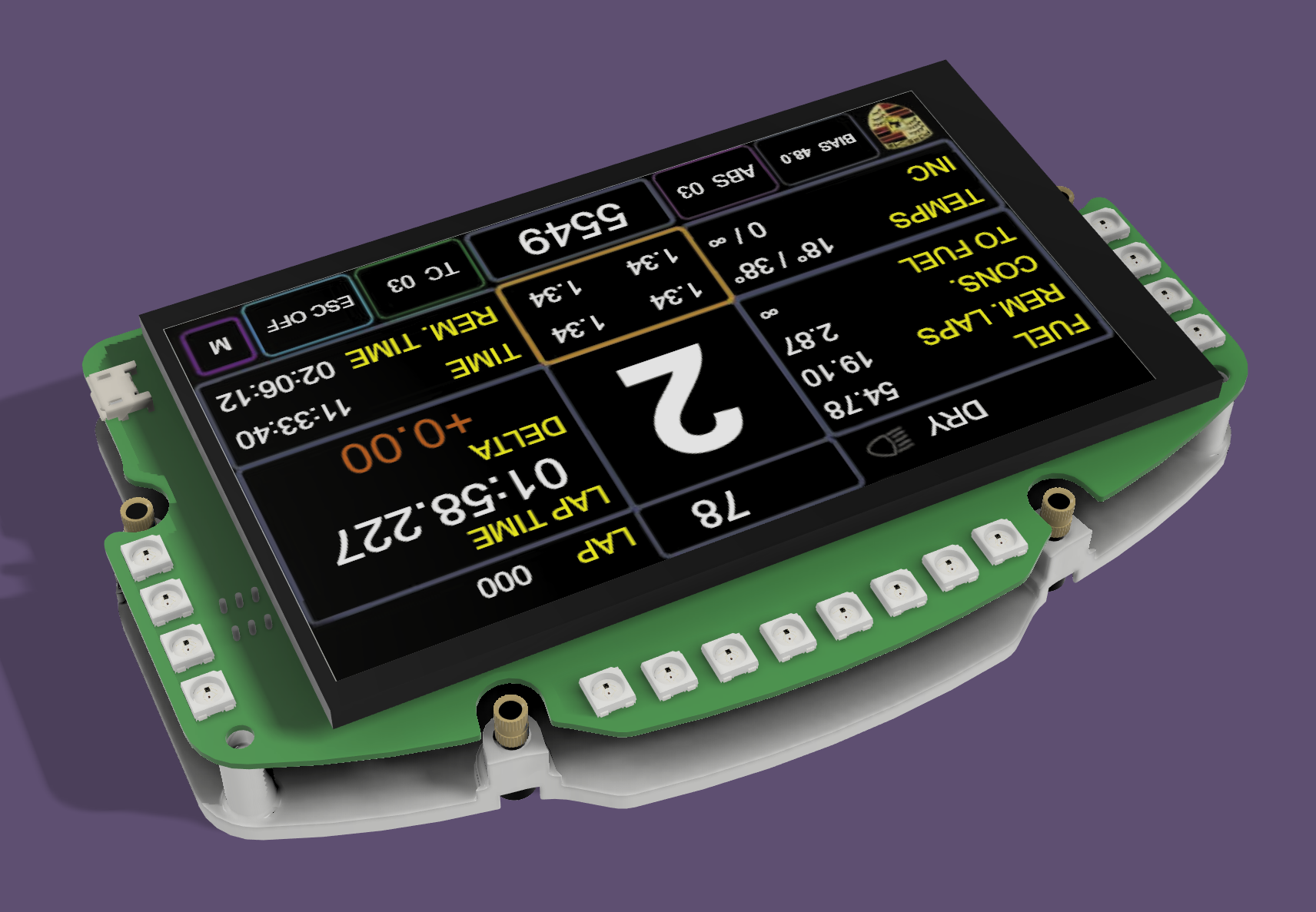 Datei STL Simracing 5'' Dash Pro 💨・Design für 3D-Drucker zum ...