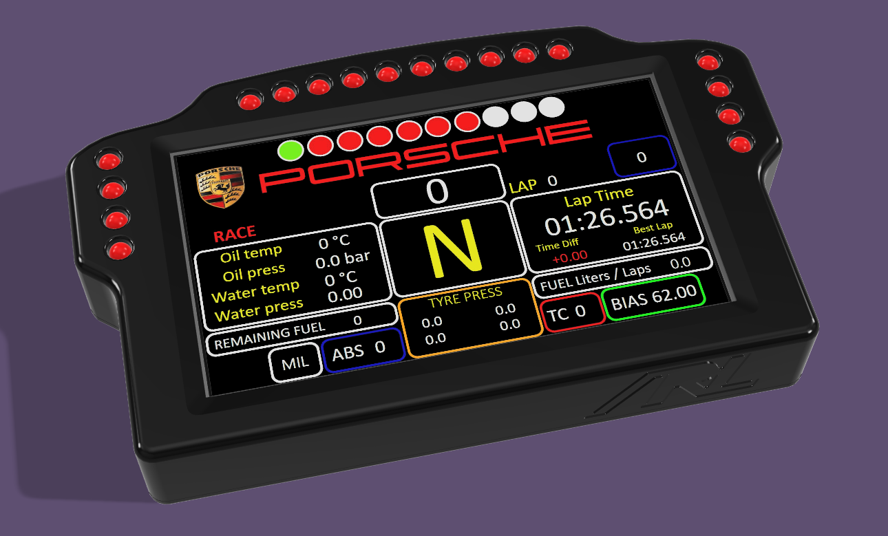 3D File Simracing Dashboard VoCore 5'' (Optional PCB)・3D, 47% OFF
