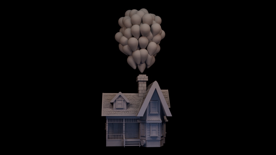 Up Movie House Printable