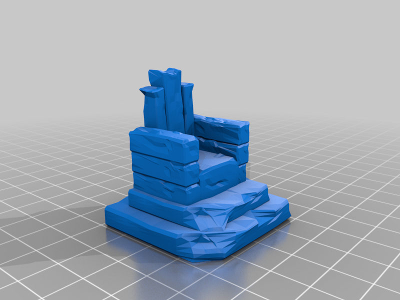 Free STL file Stone Throne 🪑・3D printer design to download・Cults