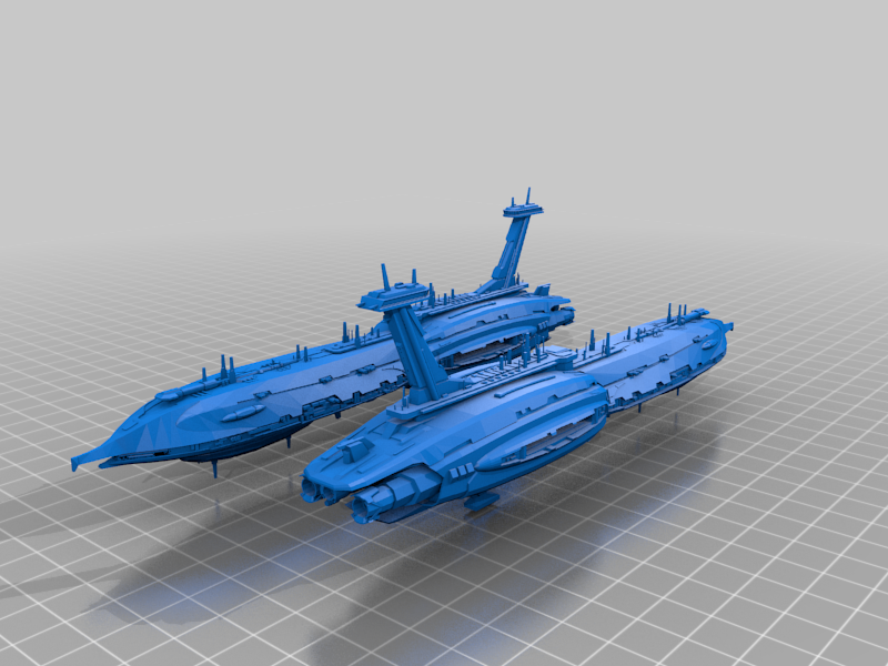 Free OBJ file Providence-class carrier/destroyer higher detail (Armada ...