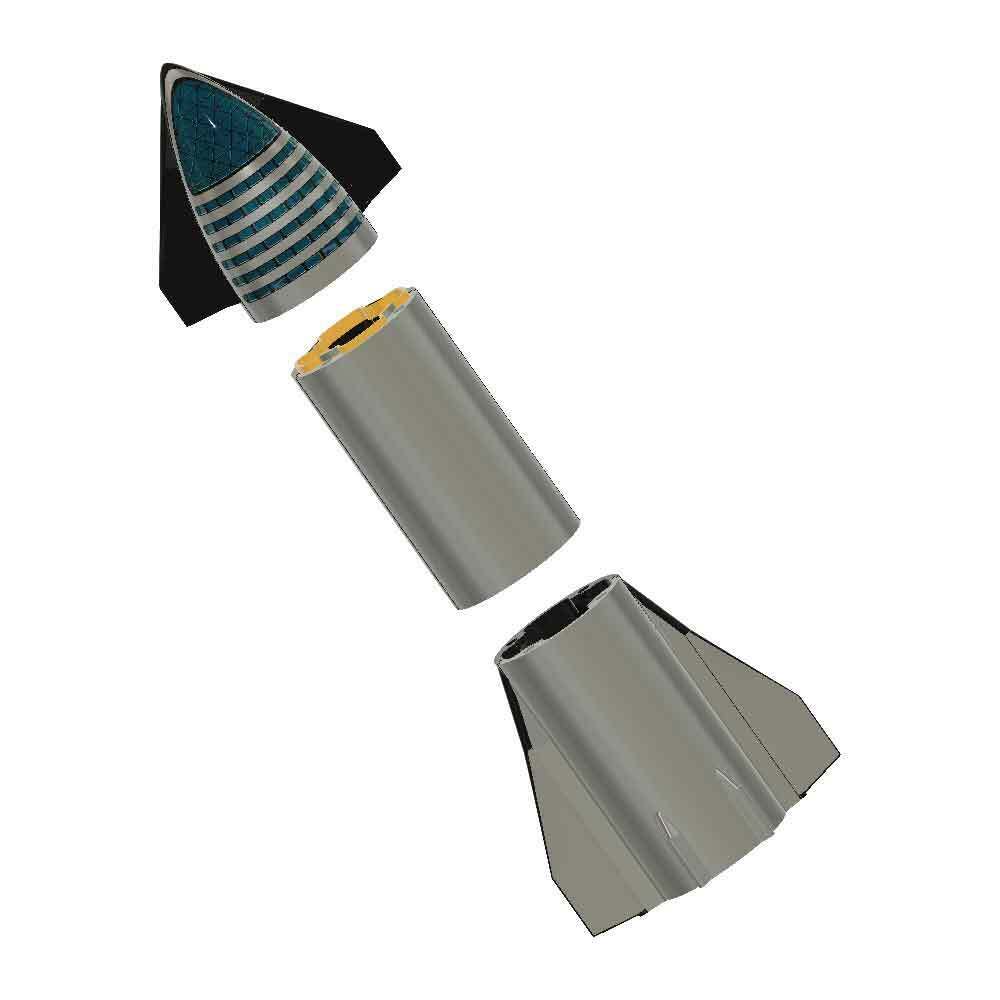 3D file SpaceX Starship 2019 Model・3D printer model to download・Cults