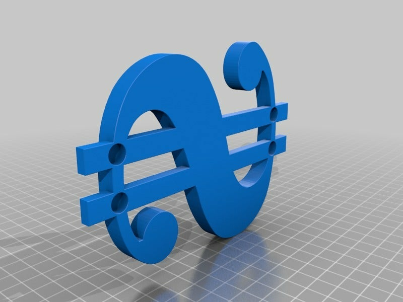 Free STL file Fridge Magnet - Dollar Sign・3D printer design to download ...