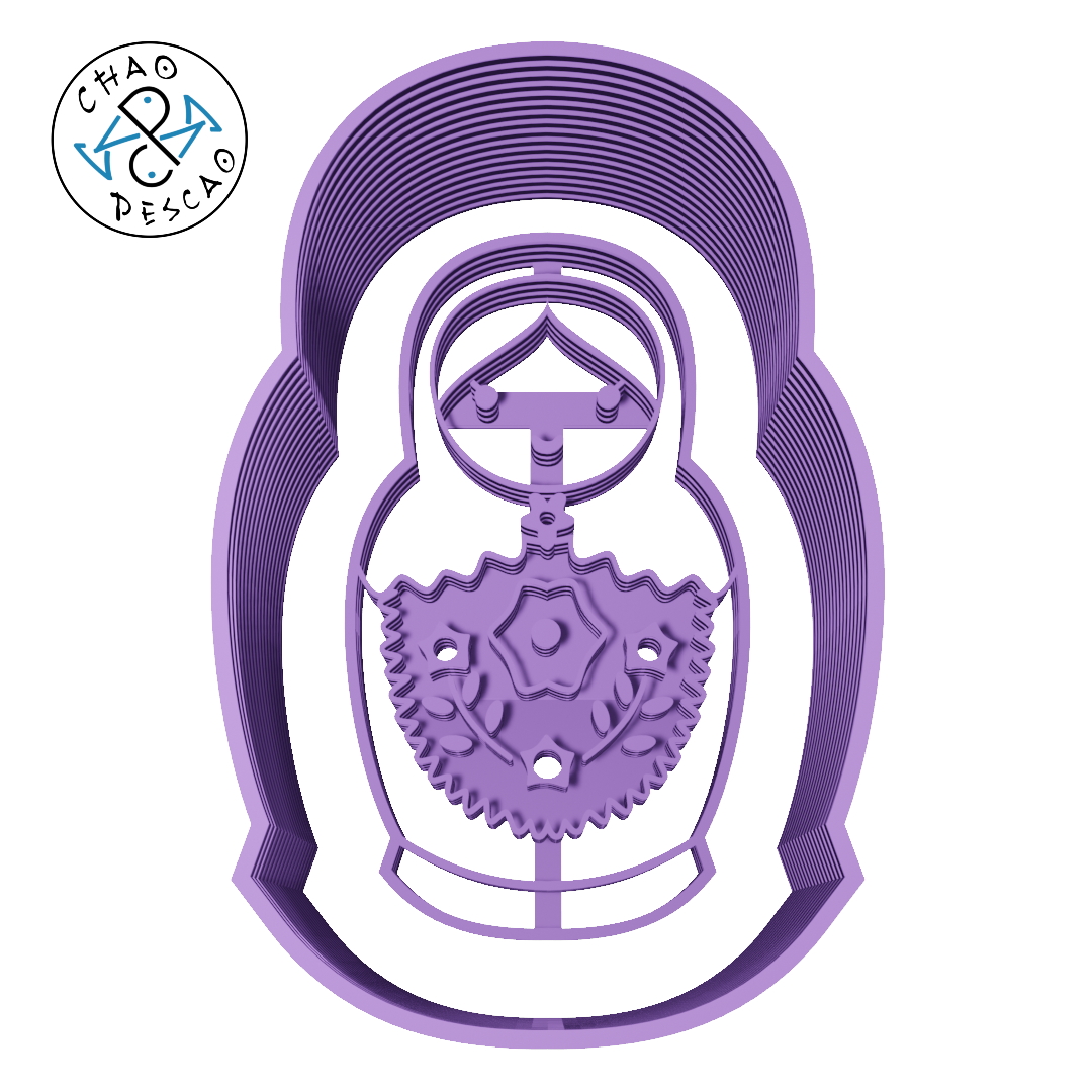 STL file Matryoshka doll / Matrioshka - Cookie Cutter - Fondant ...