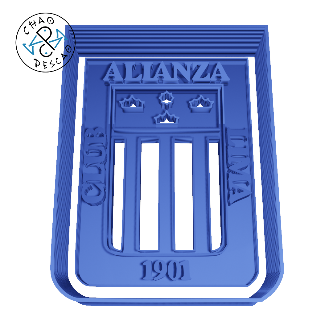 STL file Alianza Club Lima - Football - Cookie Cutter - Fondant ...