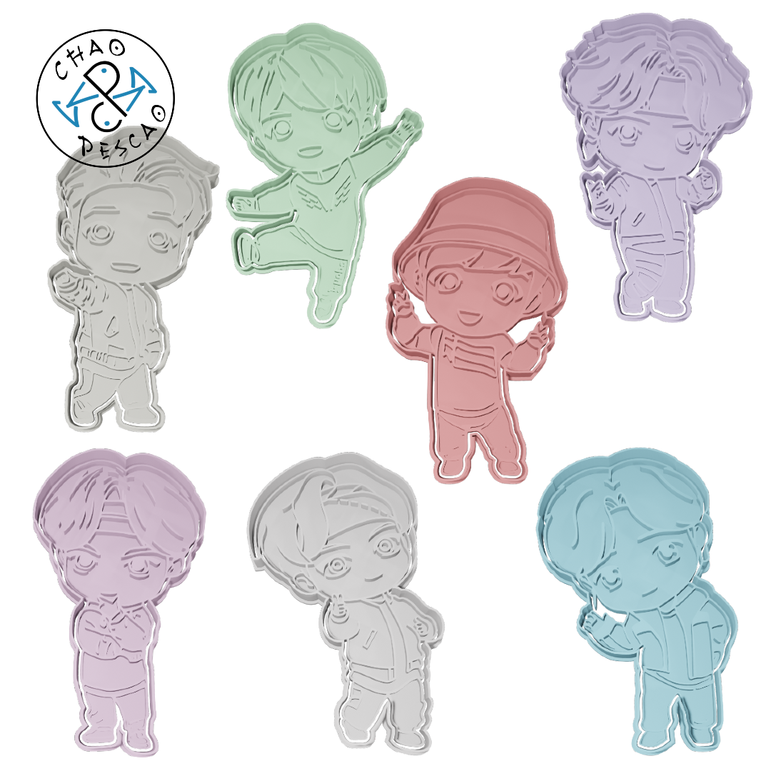 STL file BTS Collection Set - Cookie Cutter - Fondant - Polymer Clay 🍪 ...