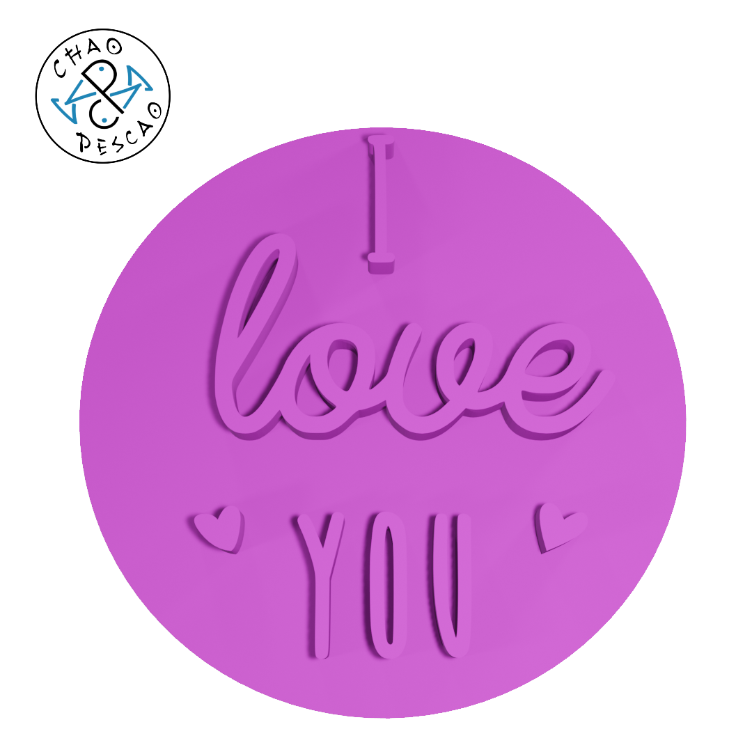 STL file I Love You - Stamp Embosser - Cookie - Fondant・3D printing ...