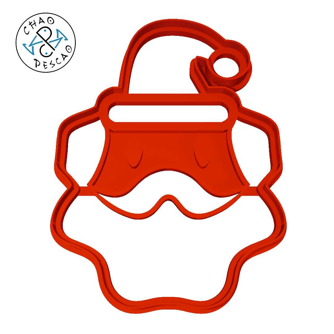 STL file Santa Head - Christmas - Cookie Cutter - Fondant - Polymer ...