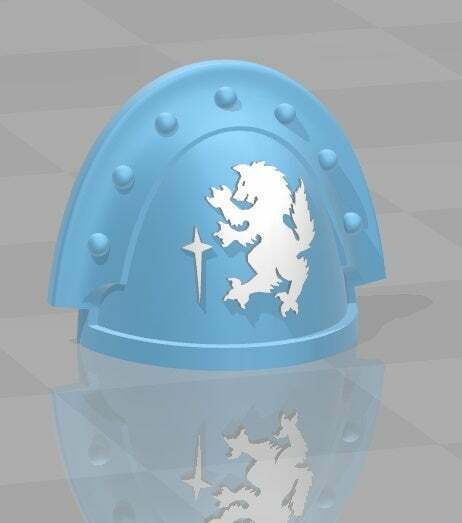 Free STL file Space Wolves Company of the Great Wolf Shoulder Pads 🛰 ...