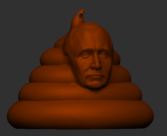 Free OBJ file Pootin - Vladimir Putin・Template to download and 3D print ...