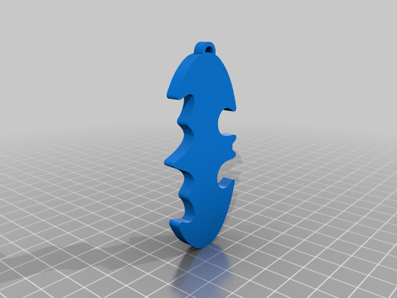 Free STL file Batman logo keychain・3D print design to download・Cults