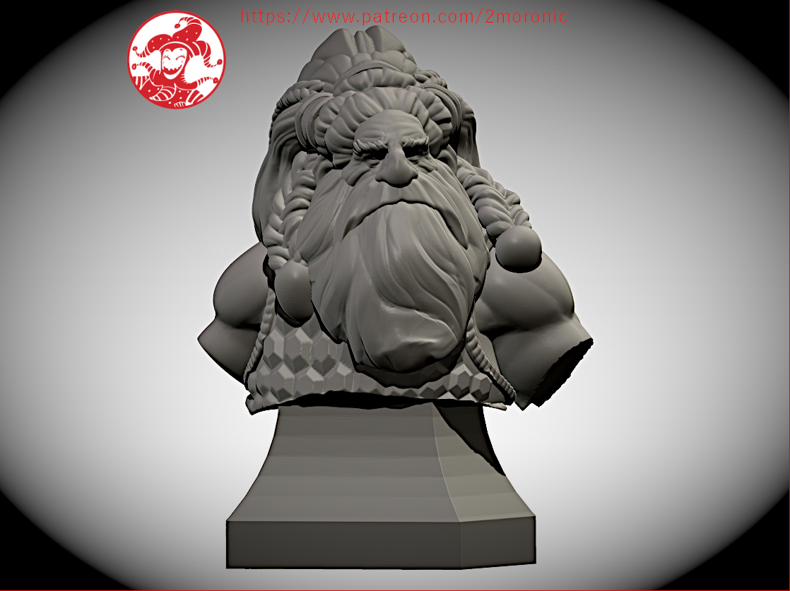 Descargar archivo STL gratis Busto del Rey Enano ♟・Modelo para la ...