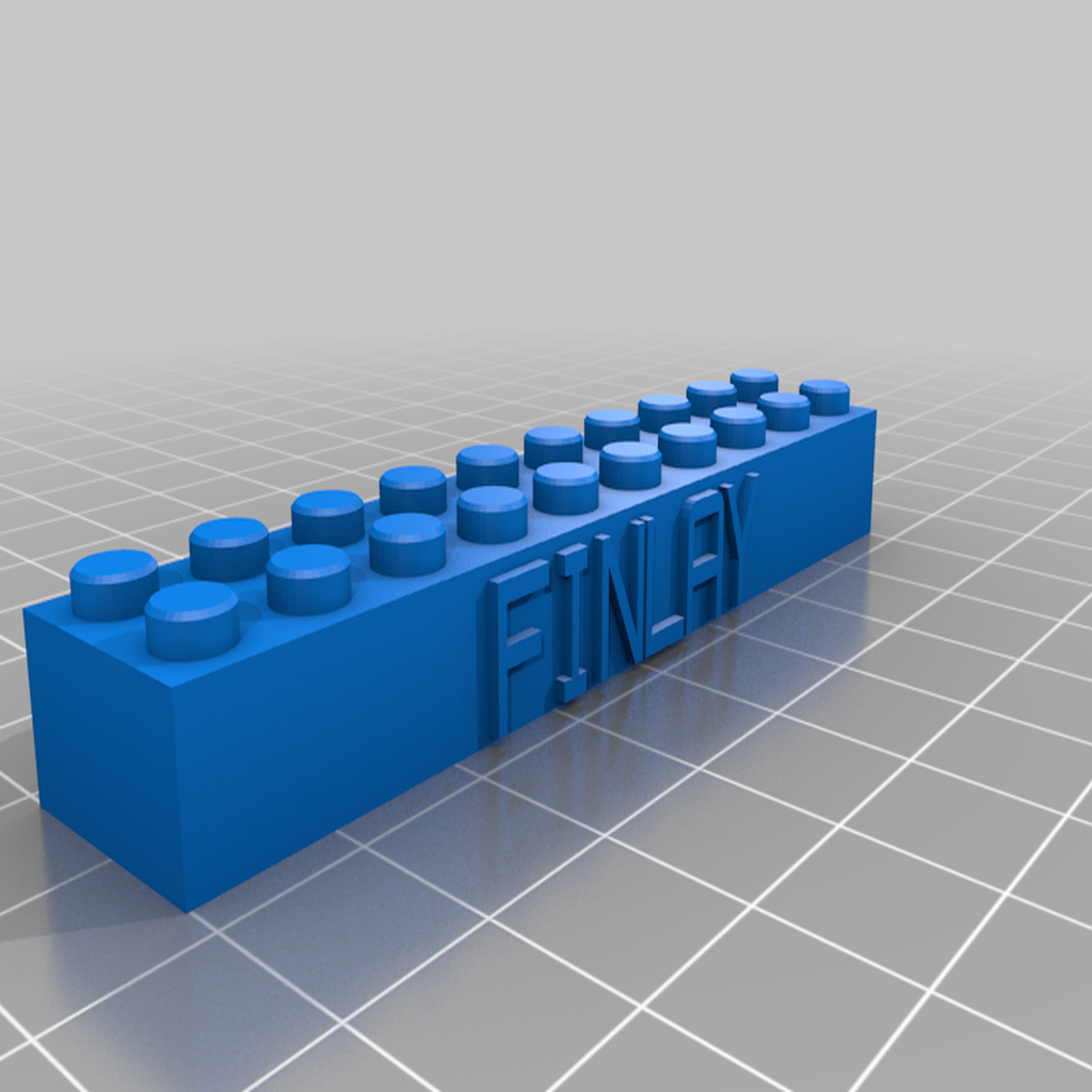 Free STL file Finlay Lego Block Necklace/Keychain 🏗・3D printing design ...
