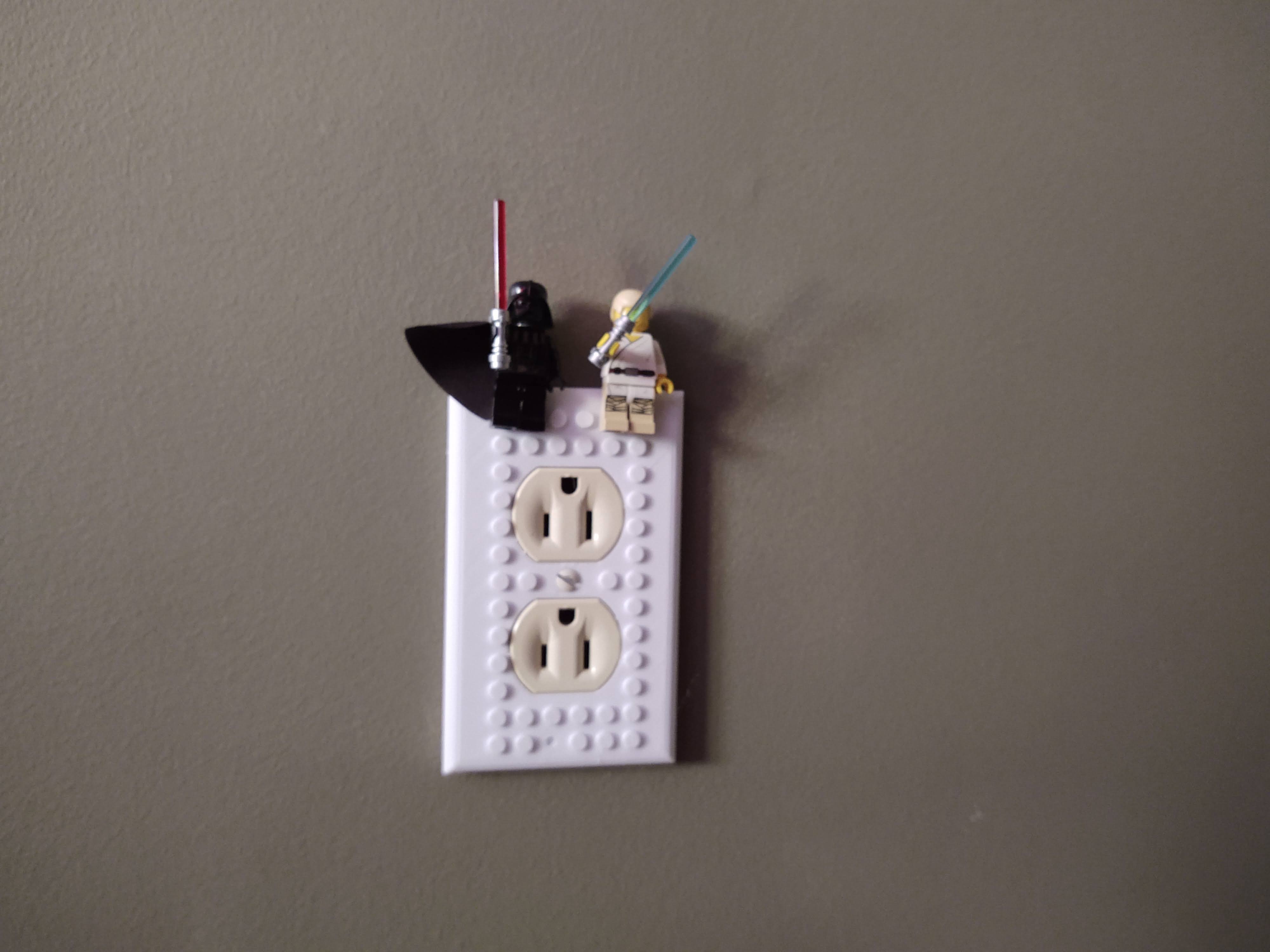 STL file Lego Outlet Cover and Light Switch Plate* 🎁・Model to download ...