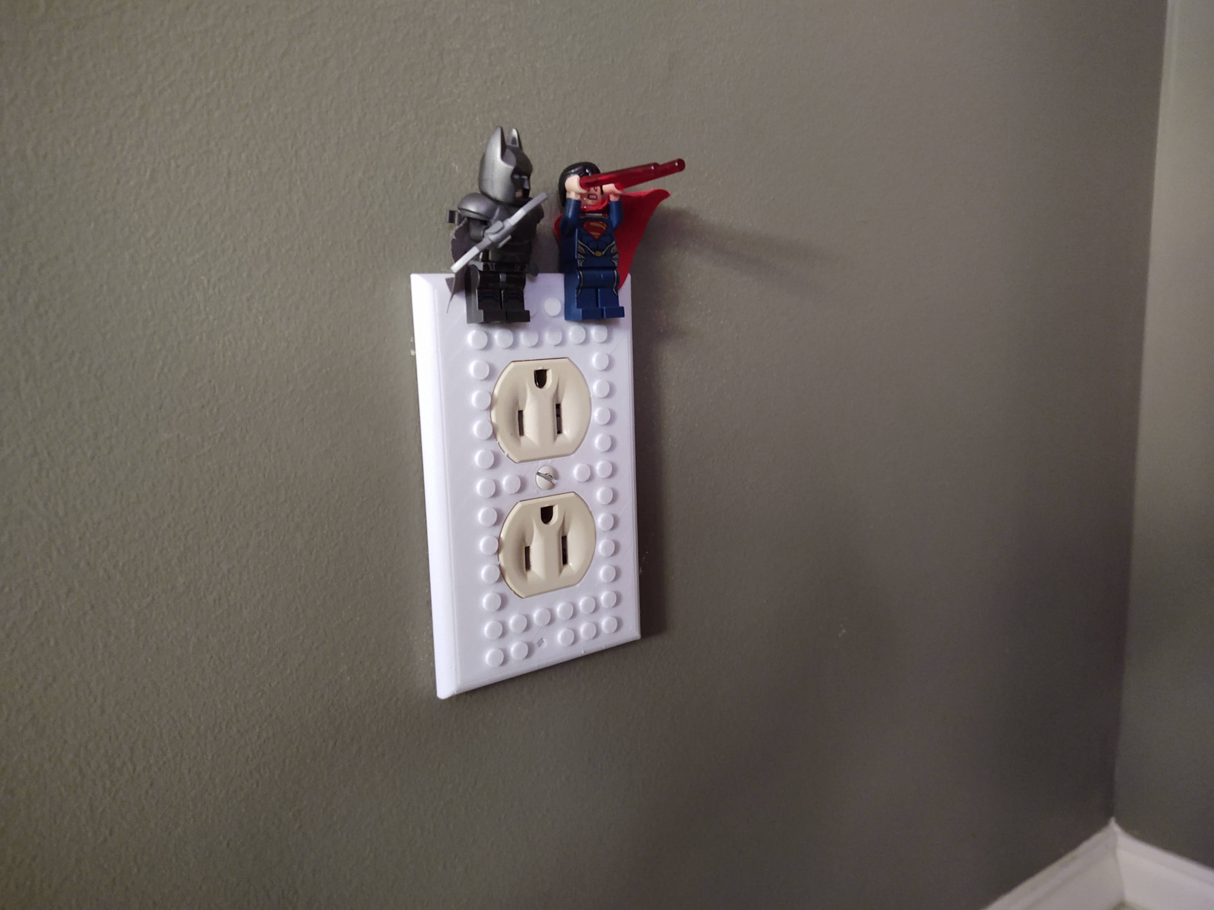 STL file Lego Outlet Cover and Light Switch Plate* 🎁・Model to download ...