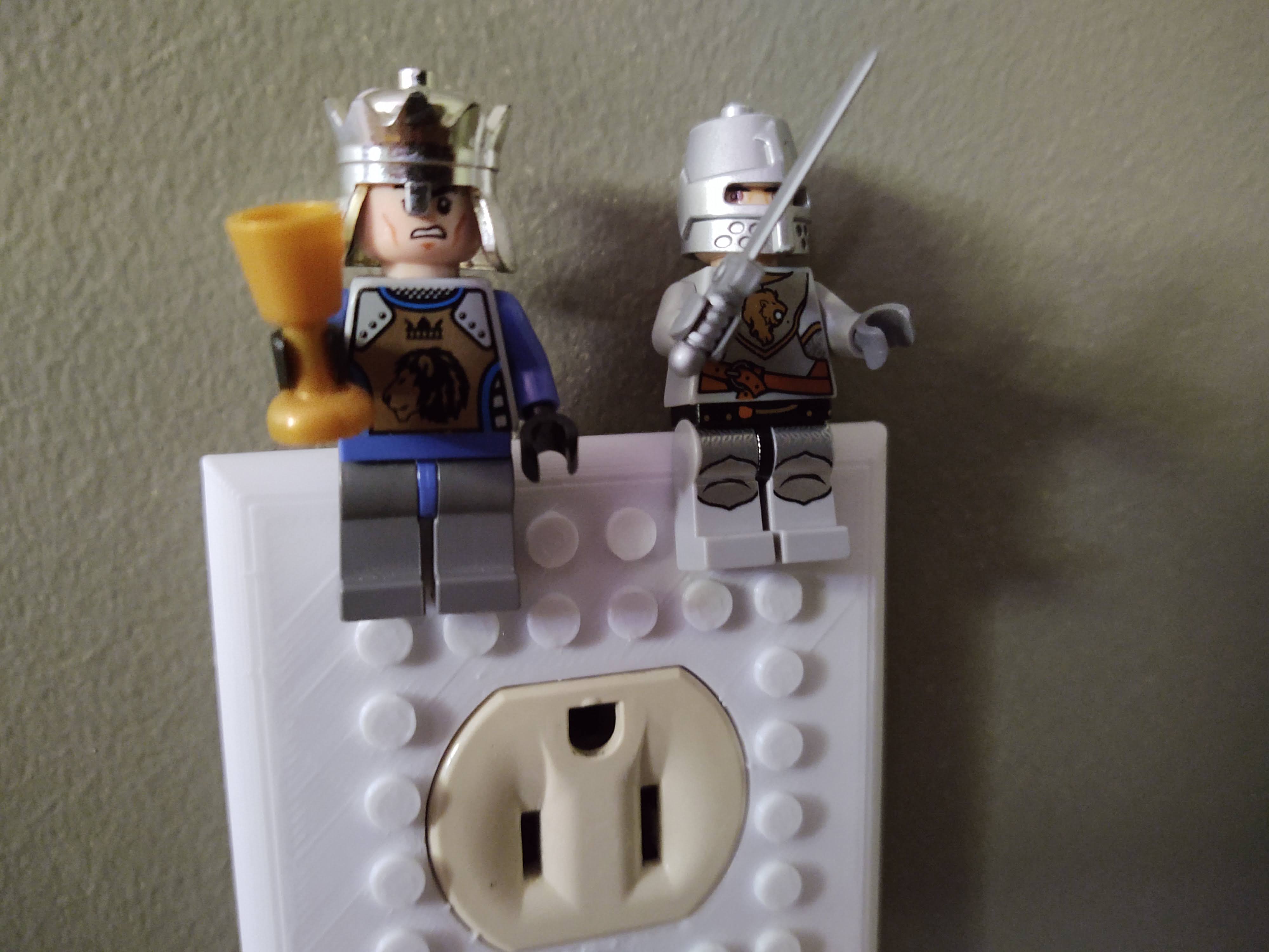 STL file Lego Outlet Cover and Light Switch Plate* 🎁・Model to download ...