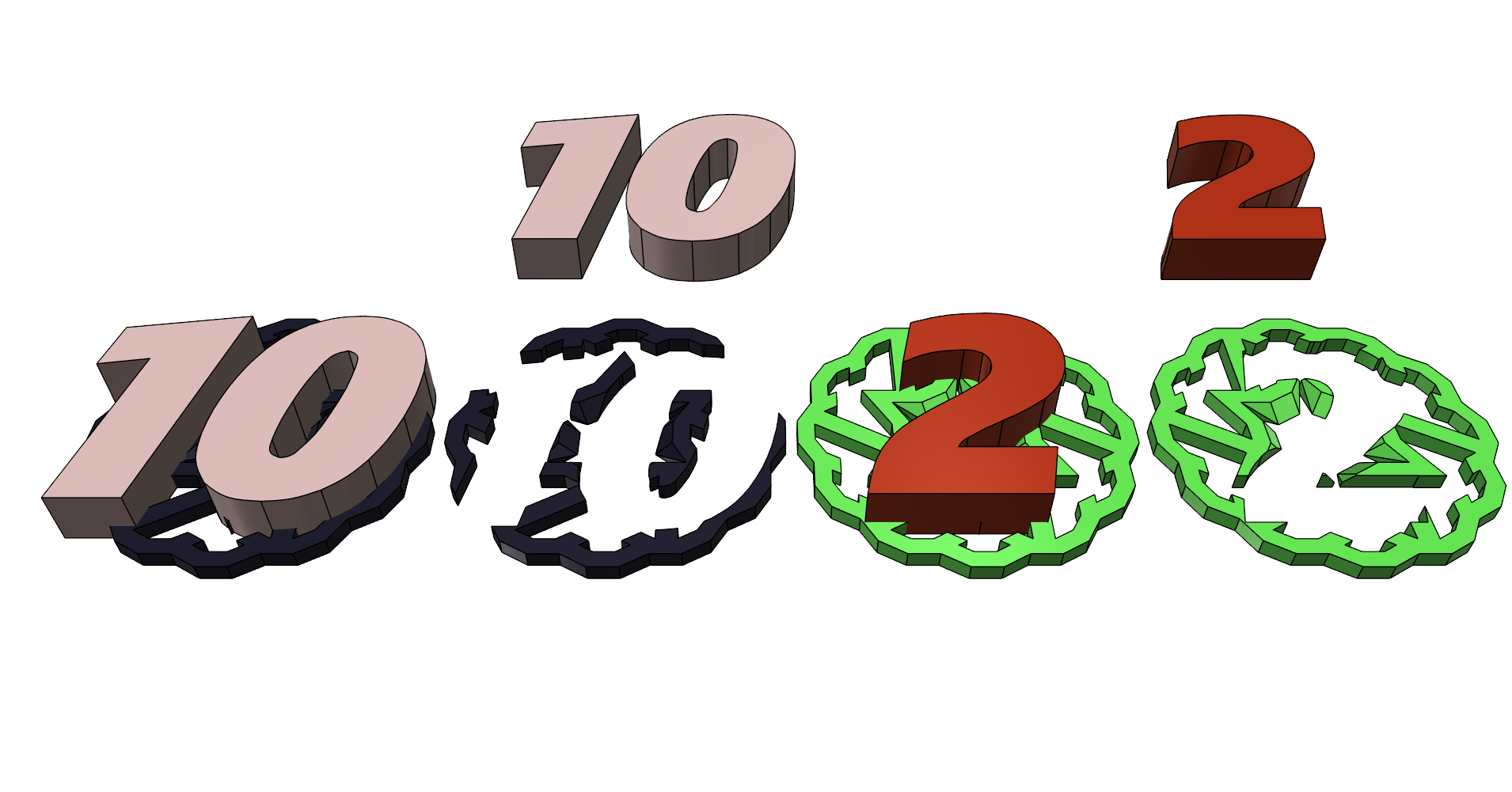 Free 3D file Wall clock multicolor・Template to download and 3D print・Cults