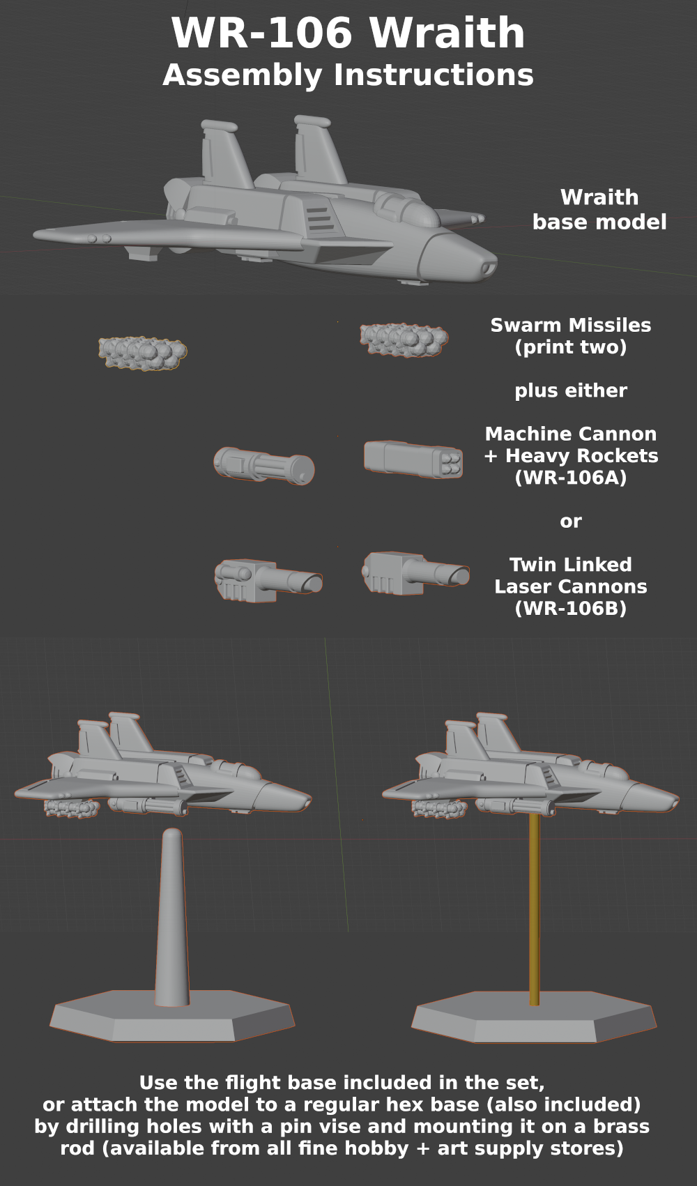 3D file WR-106 Wraith・3D print model to download・Cults