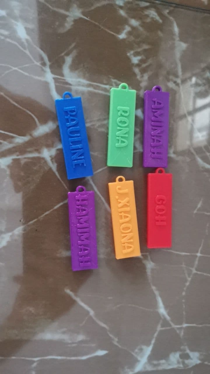 SCAD file simple keychain design (openscad) 🗝️・3D printable model to download・Cults