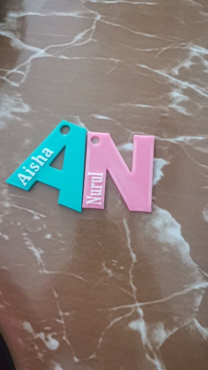 SCAD file alphebet keychain using openscad 🗝️・Model to download and 3D ...