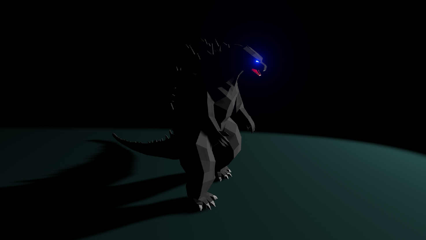3D file Legendary Godzilla Low Poly・3D print object to download・Cults