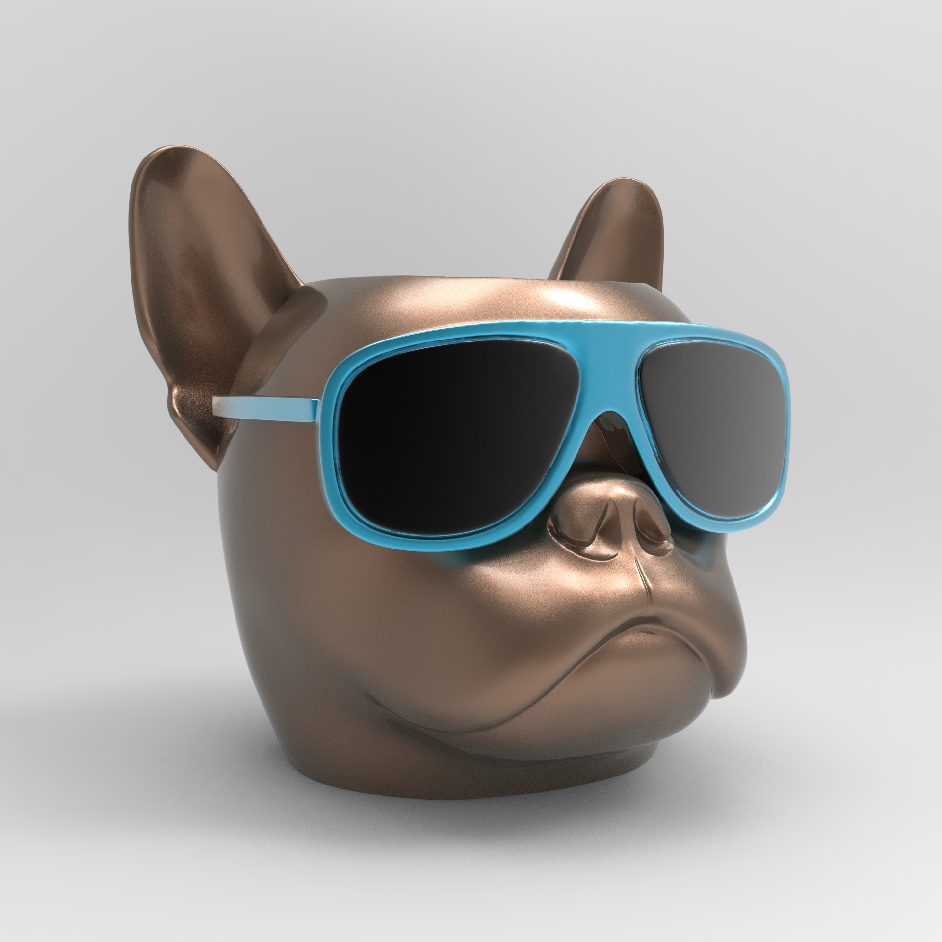 STL file Bulldog vase・3D print design to download・Cults
