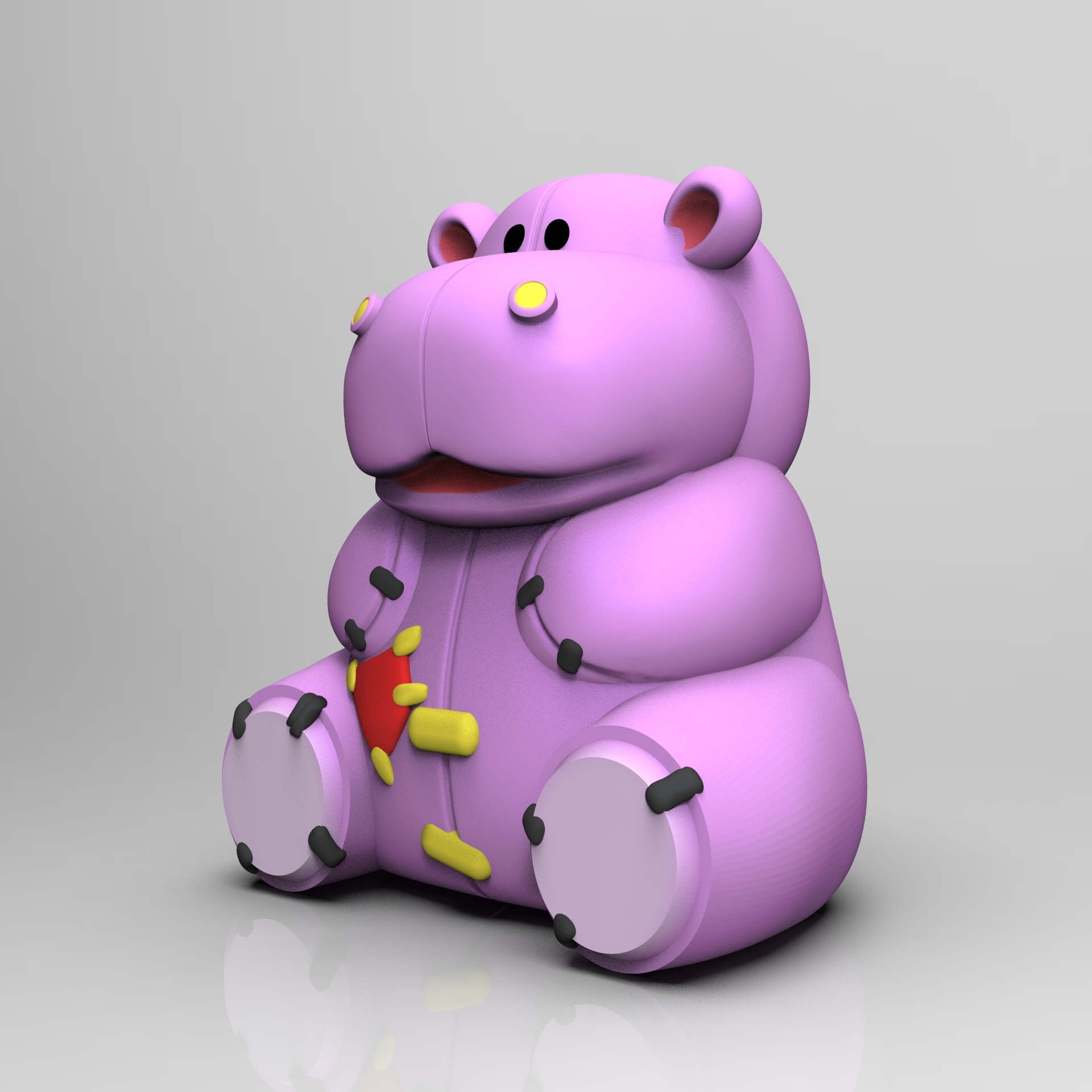 STL file Teddy Hippo Mold・3D printing design to download・Cults