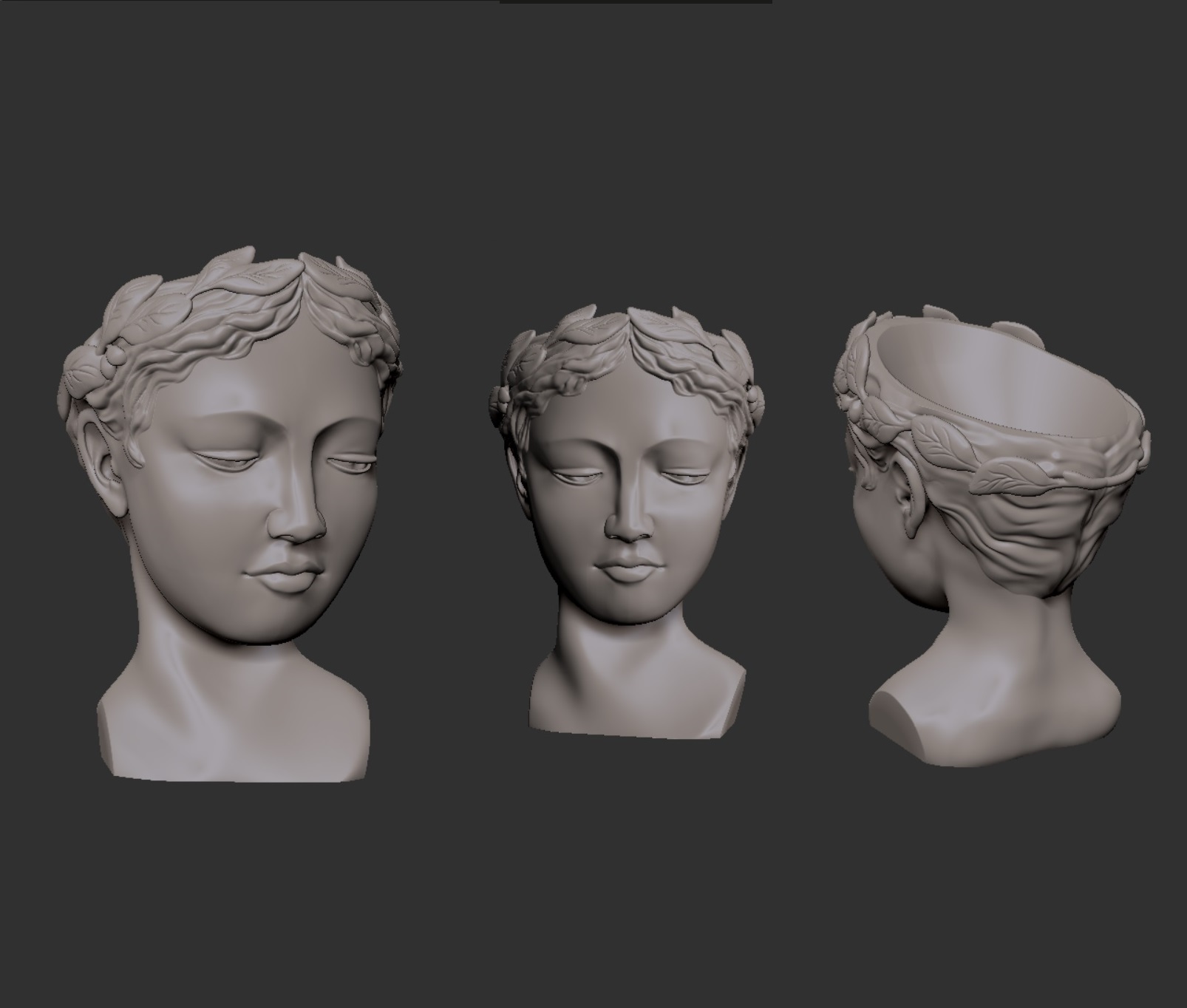 STL-Datei Venus Head Planter 🪴・3D-Druck-Idee zum Herunterladen・Cults