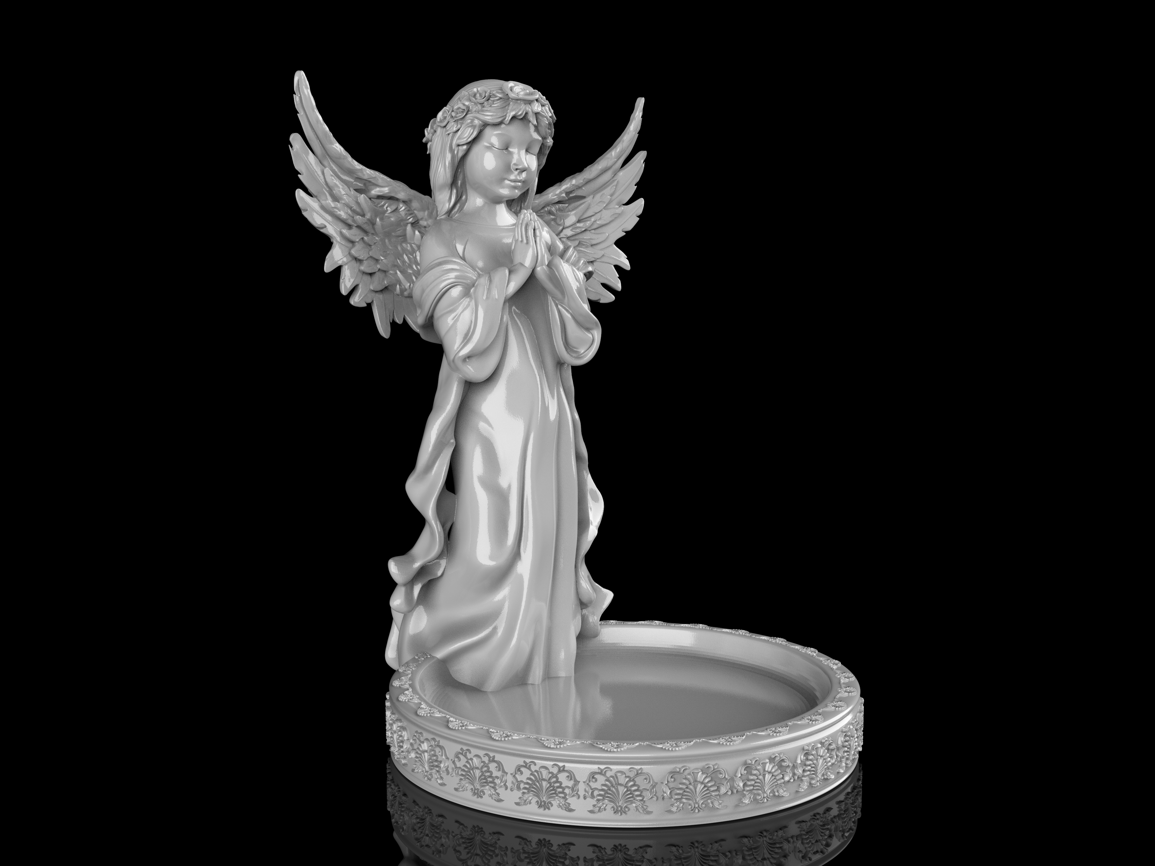 STL file Angel candle holder 👼・3D printing template to download・Cults