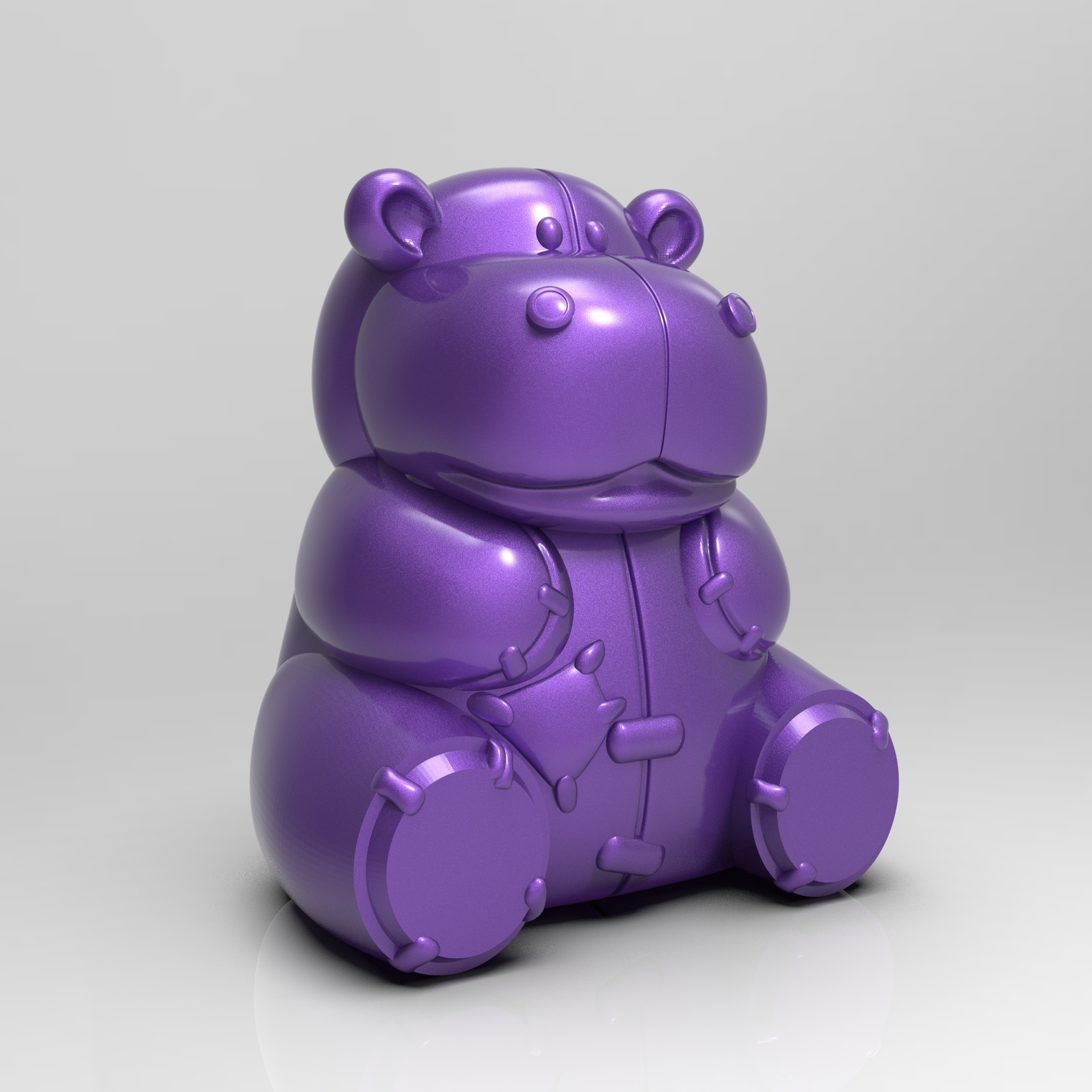 STL file Teddy Hippo Mold・3D printing design to download・Cults