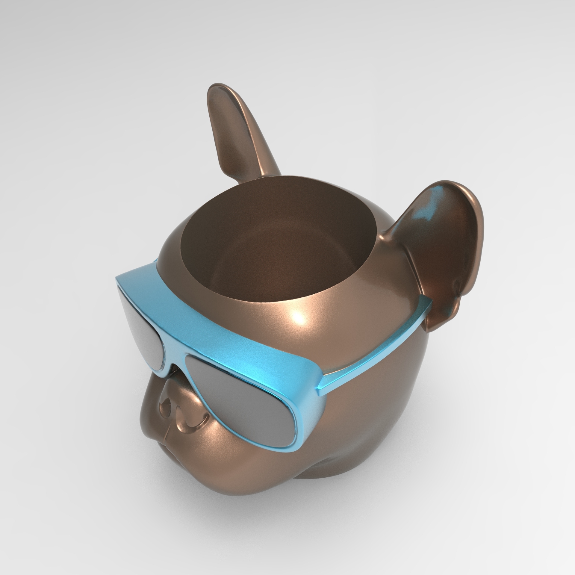 STL file Bulldog vase・3D print design to download・Cults