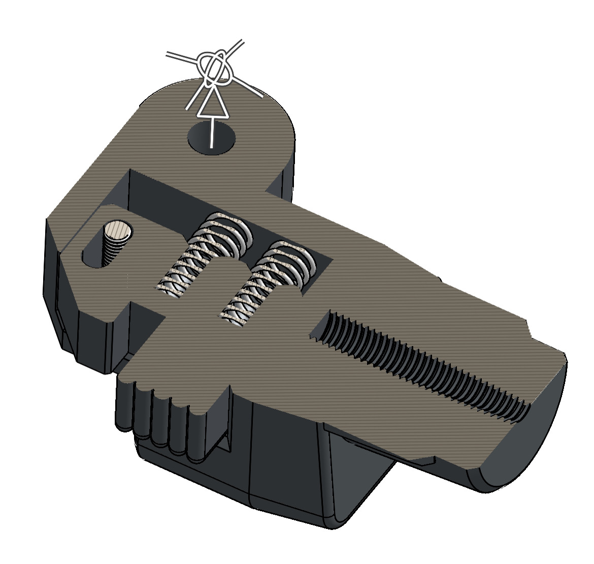 3D file AAP-01 M4/AR15 STOCK ADAPTER FOLDING 👽・Design to download and ...