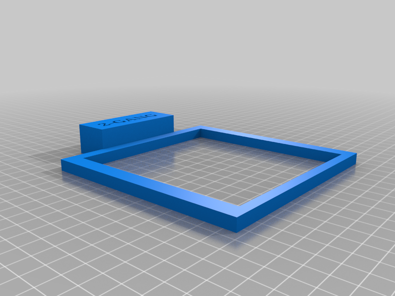 Free STL file 2-gang outlet template with level shelf・3D print object ...