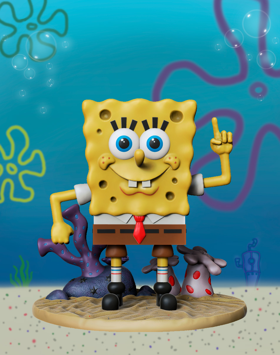STL file Sponge Bob 🧽・3D print object to download・Cults