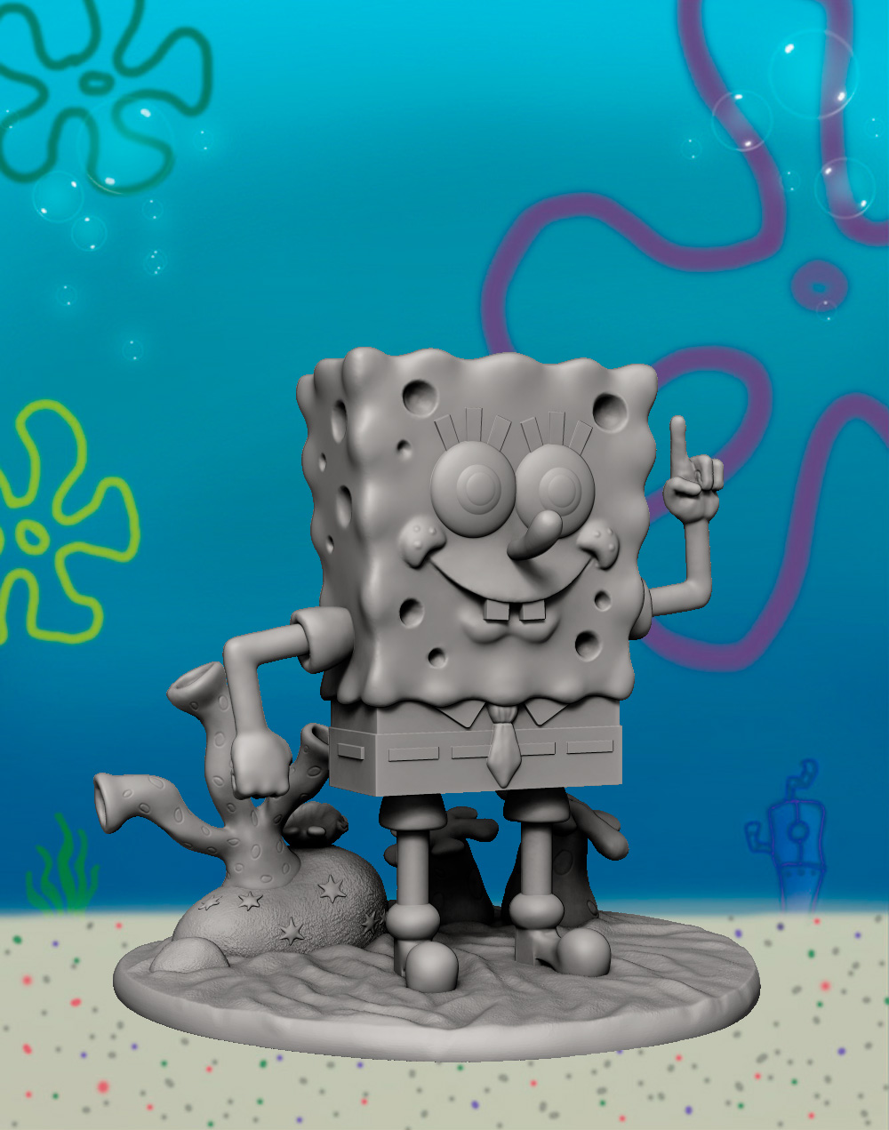 STL file Sponge Bob 🧽・3D print object to download・Cults