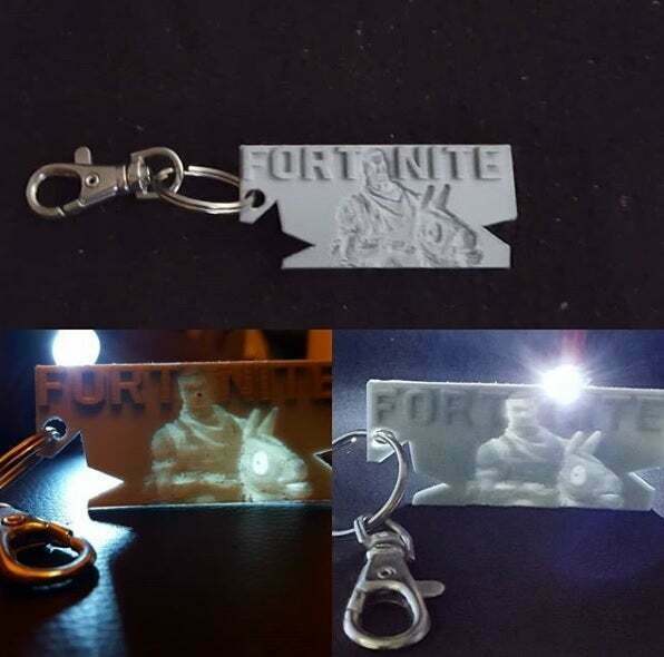 Free STL file keychain fortnite by kttjdesign.dk・Template to download ...