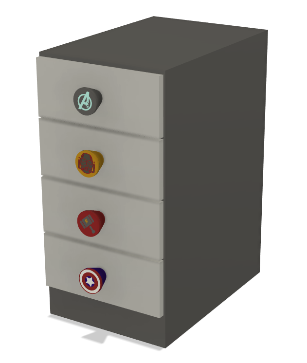 Free STL file MARVEL drawer handle・3D printing template to download・Cults