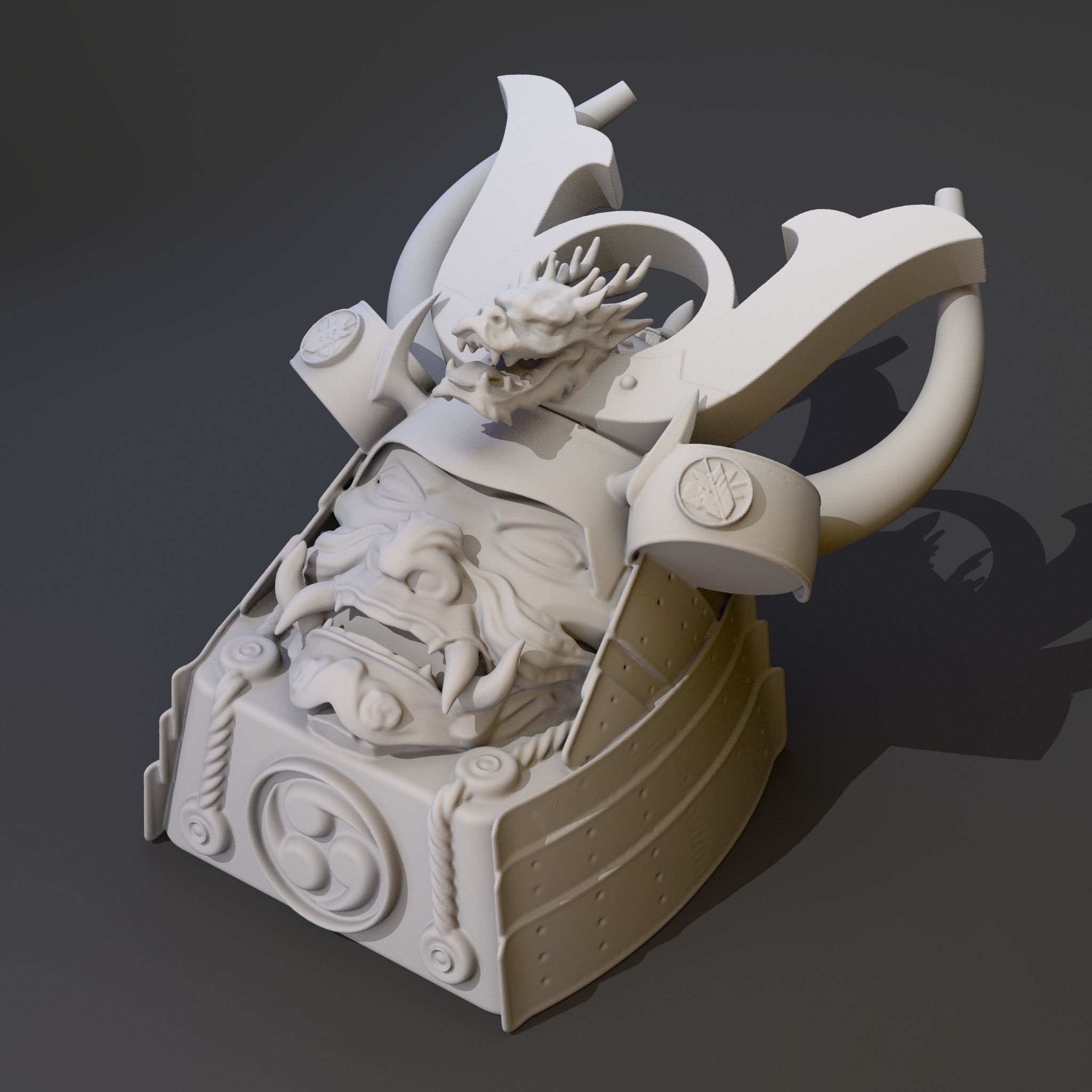 STL file Samurai Keycap - Warrior of Japan - Digital files for 3D ...