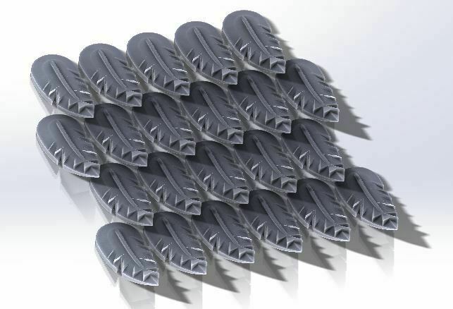 Free 3D file Feather Chain Mail 🪶・3D printer design to download・Cults