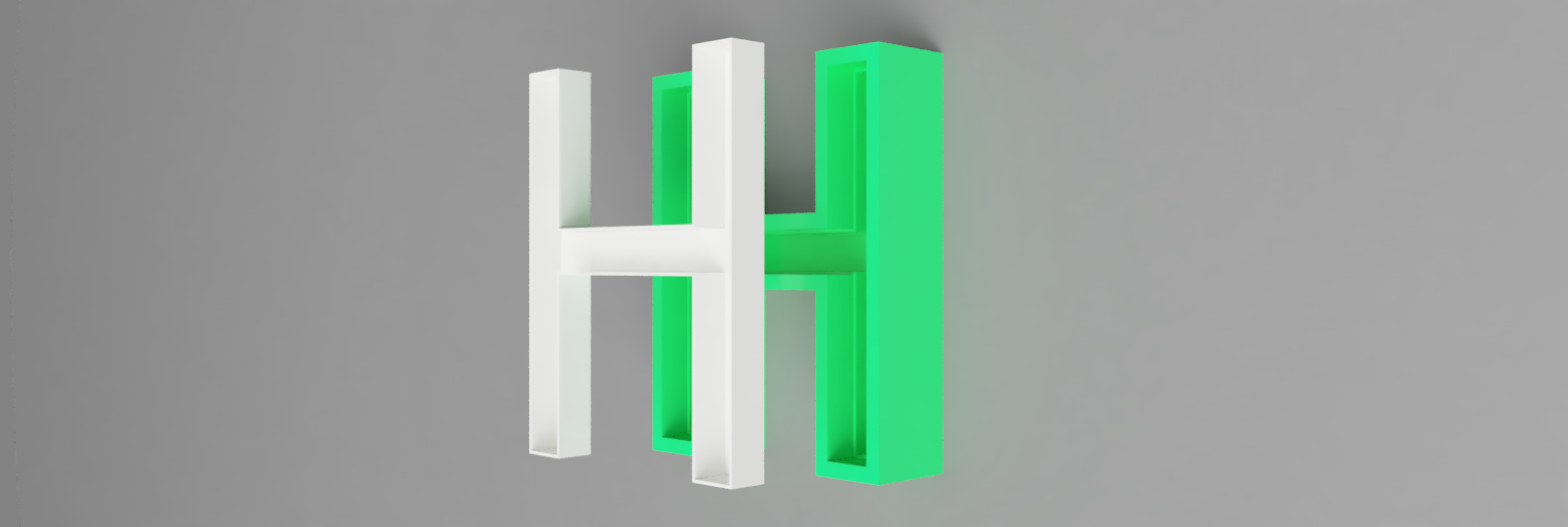 Free STL file Led sign letter H・3D printable model to download・Cults
