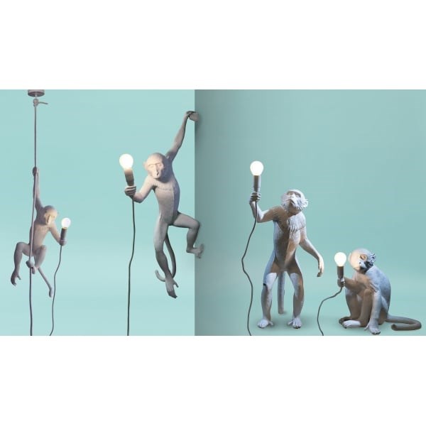 Free STL file monkey holding a light bulb・3D print design to download・Cults