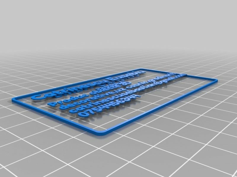 Free STL file carte de vizita・Model to download and 3D print・Cults