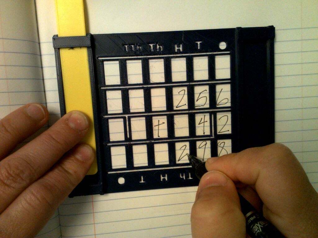 Free STL file Math Number Aligner・Design to download and 3D print・Cults