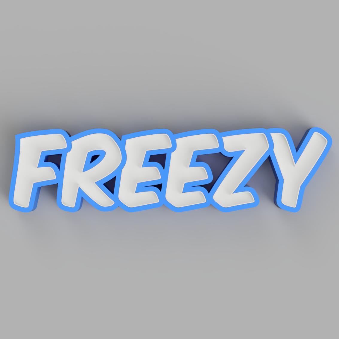 3D file NAMELED FREEZY - LED LAMP WITH NAME 🔦・3D printing template to ...