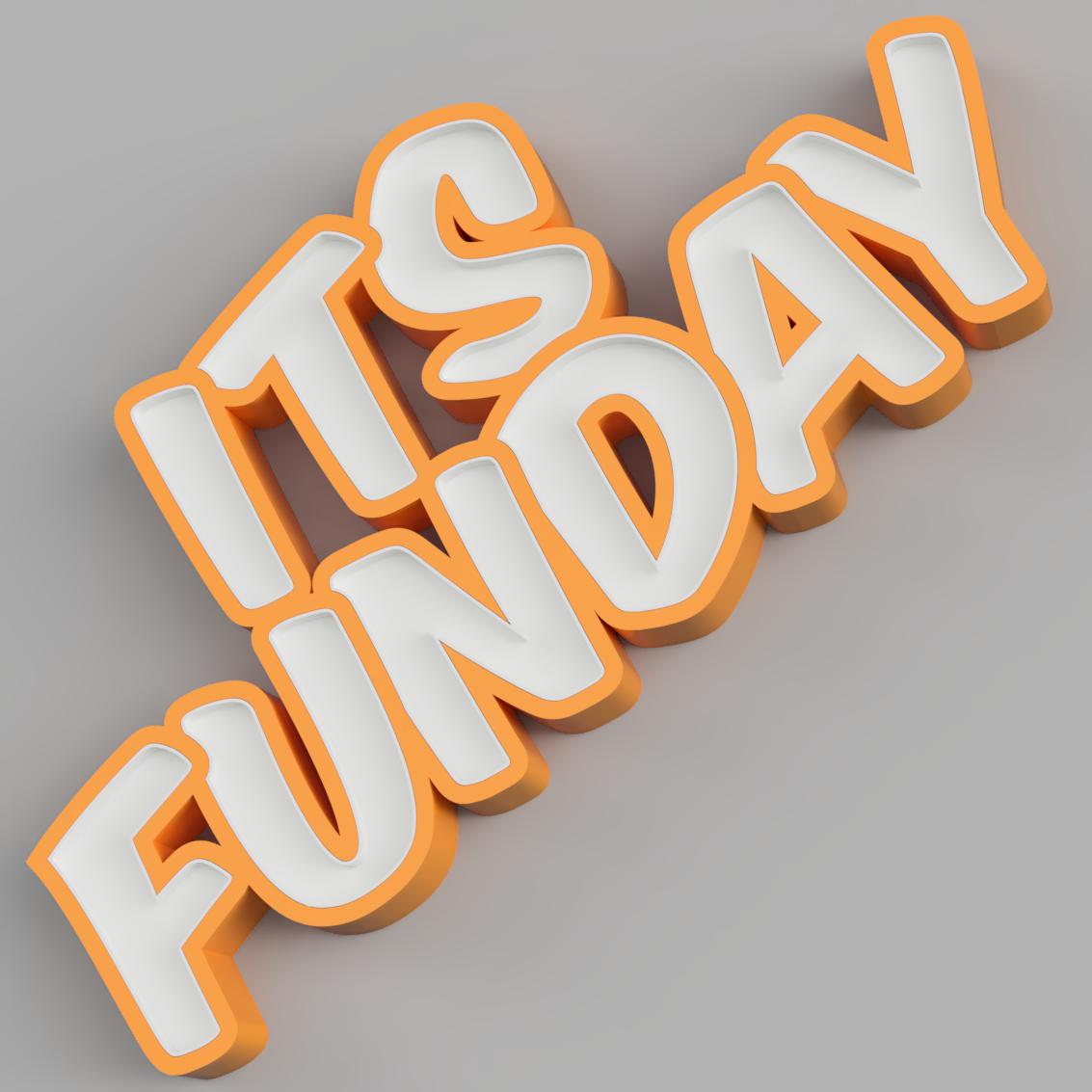 3D file NAMELED ITS FUNDAY - LED LAMP WITH NAME 🔦・3D print design to download・Cults