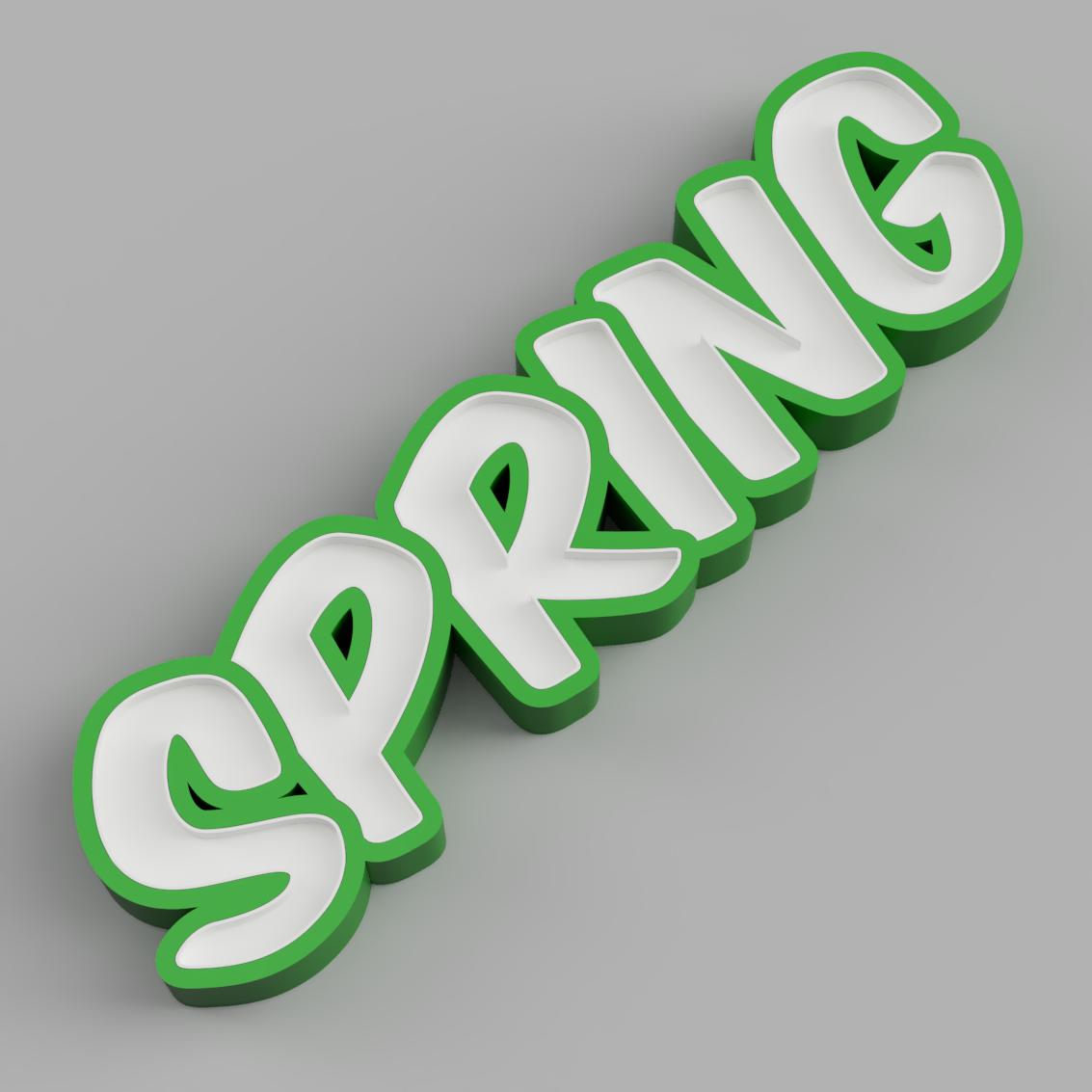 3D file NAMELED SPRING - LED LAMP WITH NAME 🔦・3D print design to ...