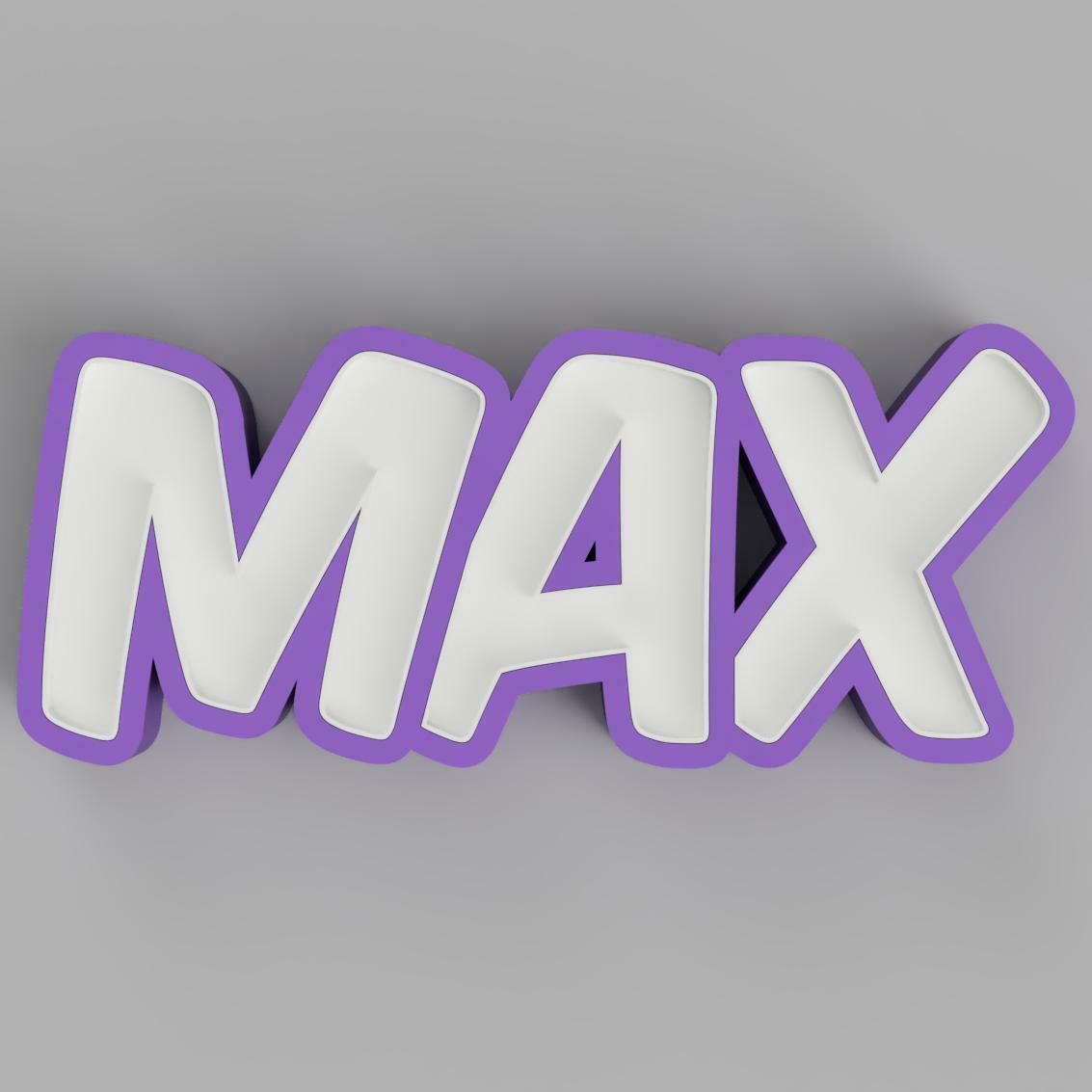 3D file NAMELED MAX - LED LAMP WITH NAME 🔦・3D printable model to ...