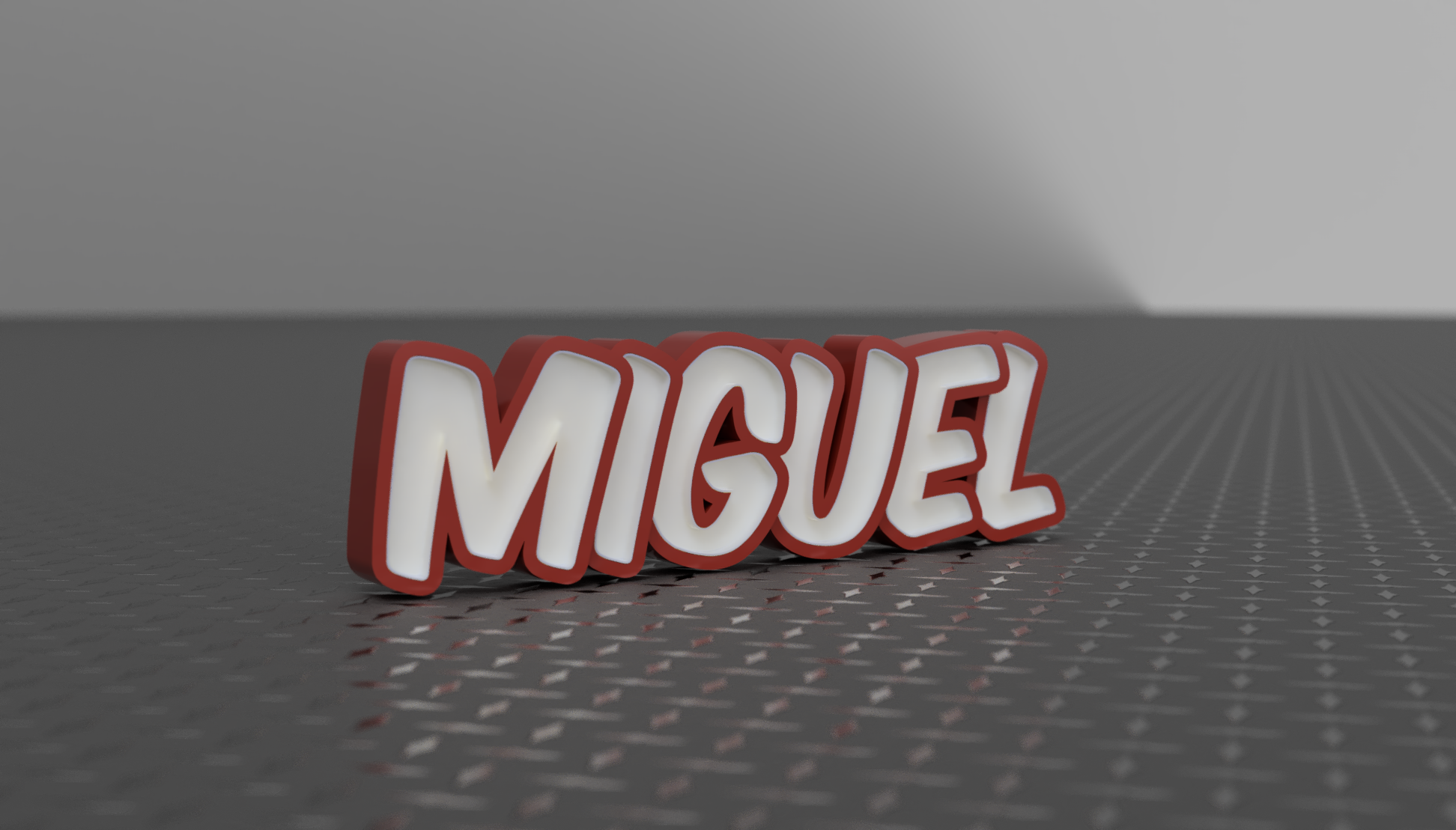 3D file NAMELED MIGUEL - LED LAMP WITH NAME (NAMELED)・Design to ...