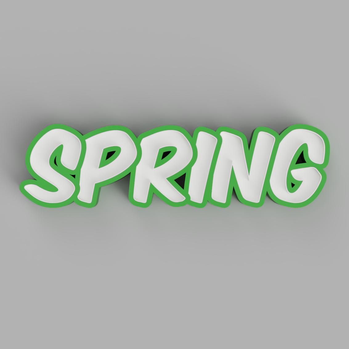 3D file NAMELED SPRING - LED LAMP WITH NAME 🔦・3D print design to ...